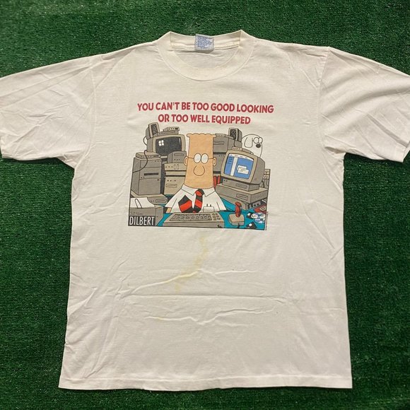 Vintage | Shirts | Dilbert Comic Vintage 9s Cartoon Humor Tshirt | Poshmark